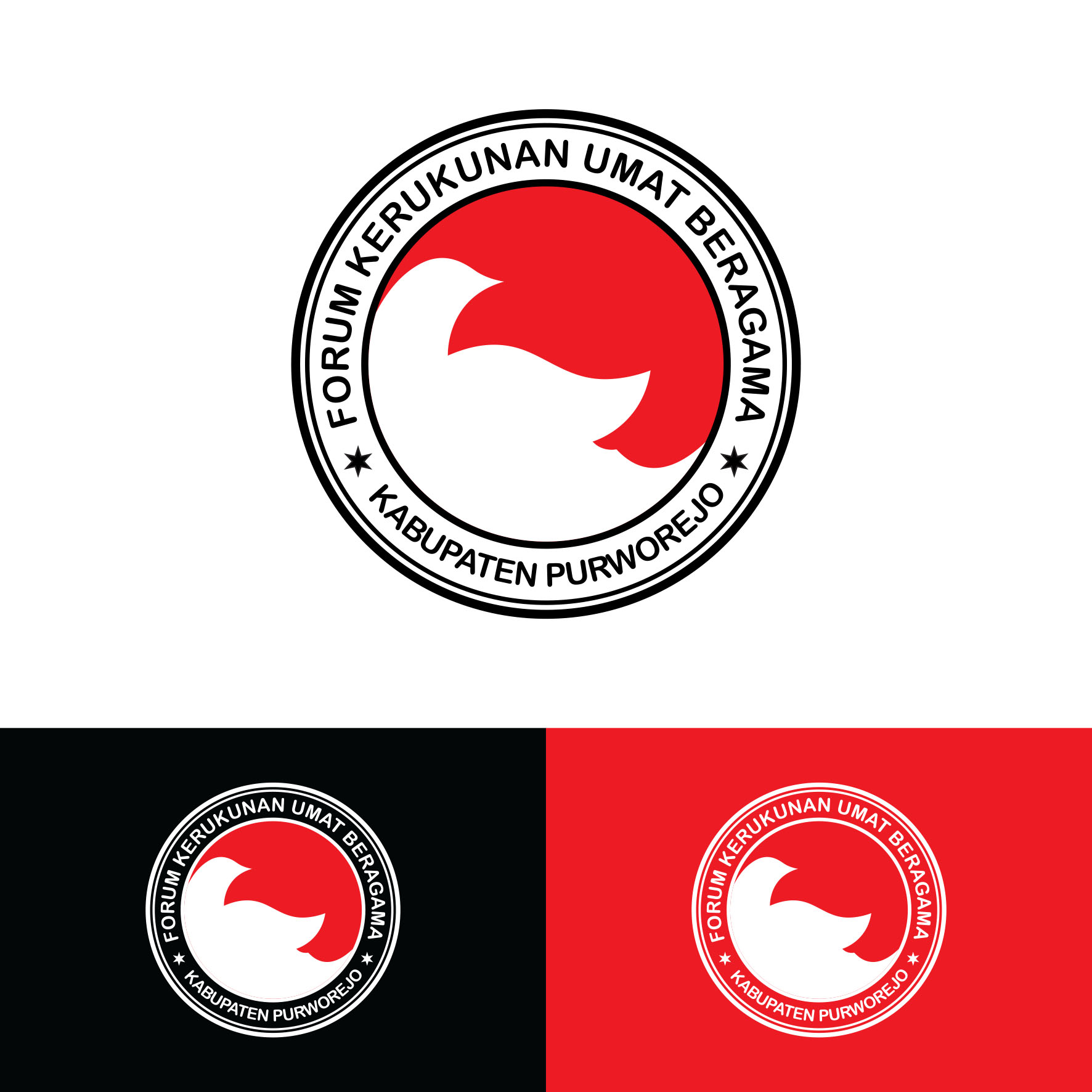 LOGO FKUB – Forum Kerukunan Umat Beragama – TEMPLATE COREL