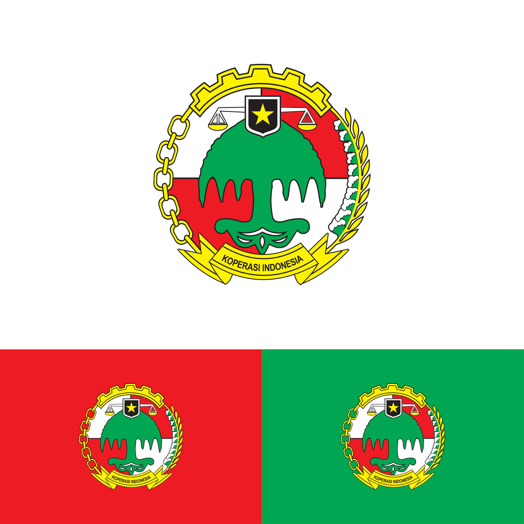 LOGO KOPERASI INDONESIA LAMA – TEMPLATE COREL